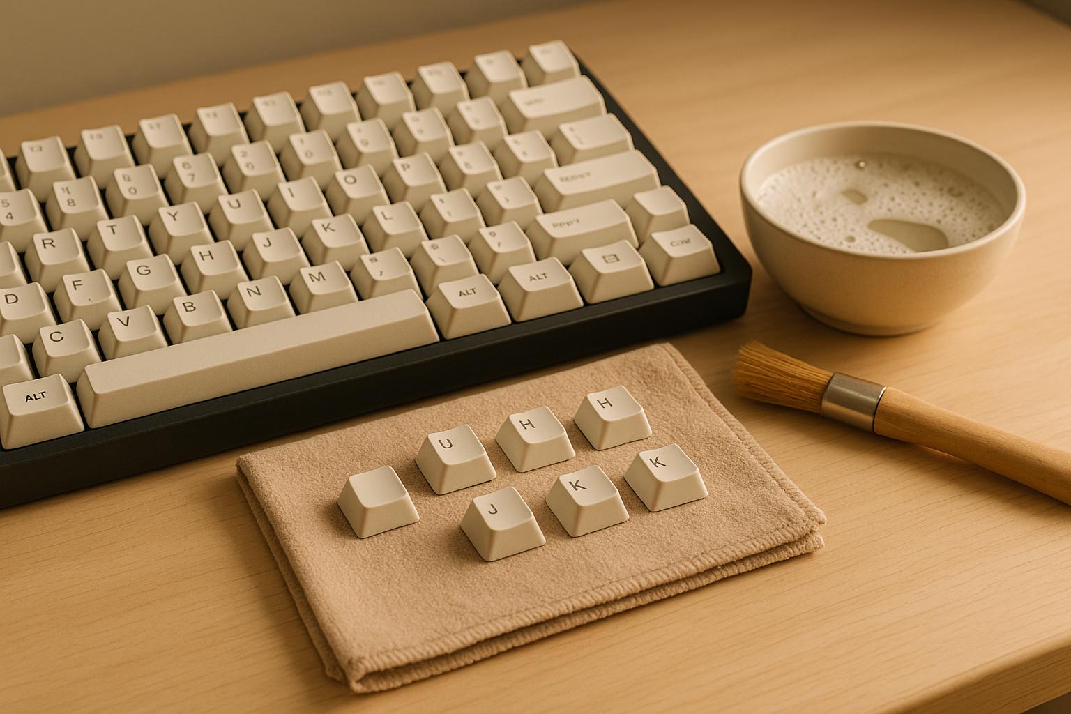 How to Clean Keycaps Safely