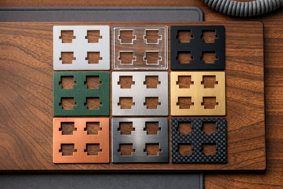 Keyboard Plate Materials: Pros and Cons – KeebsForAll