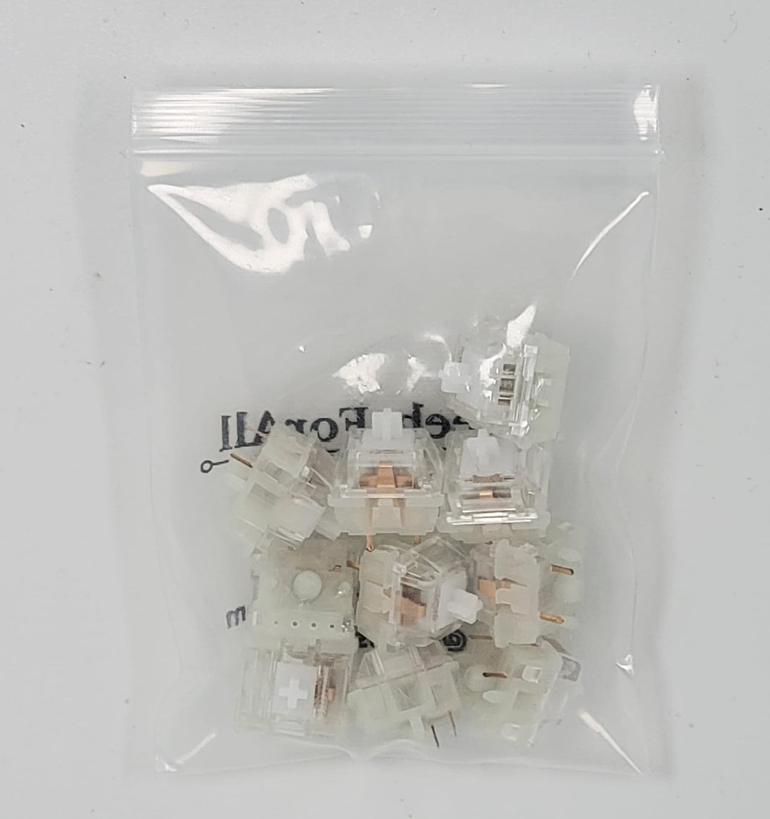 JWK Jwick White Linear Switches | Budget Thocky Switches